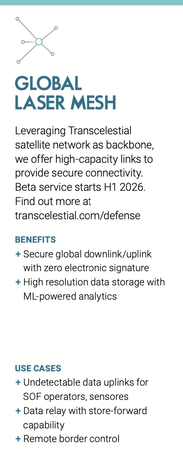 Transcelestial | Wireless Laser Communications | Meet TRANSCELESTIAL @Defense